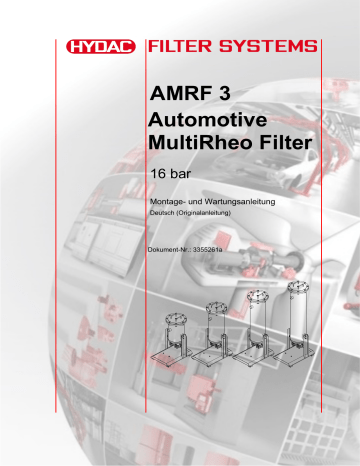 HYDAC FILTER SYSTEMS AMRF 3 Montage- Und Wartungsanleitung | Manualzz