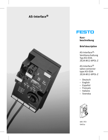 Festo ASI-EVA-2E2A-M12-8POL-Z Kurzbeschreibung | Manualzz