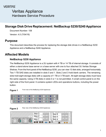 VERITAS NetBackup 5240 Hardware Service Procedure | Manualzz