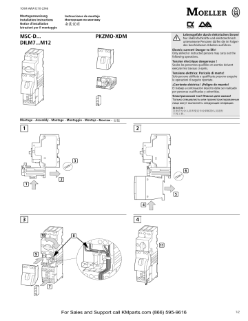 Moeller MSC-D Series Installation Instructions | Manualzz