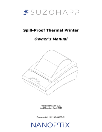 1.6 Testing the Printer. Nanoptix Nanoptix CALLISTO | Manualzz