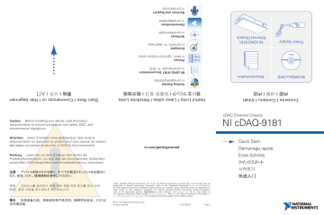 National Instruments NI cDAQ-9181 Quick Start | Manualzz