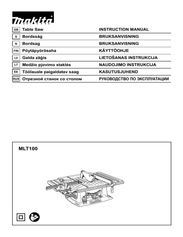Makita MLT100 Instruction Manual | Manualzz