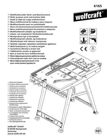 Wolfcraft 6165 Manual | Manualzz