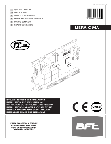 BFT LIBRA-C-MA Installation And User Manual | Manualzz