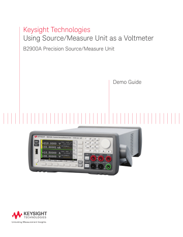 Keysight B2900A Demo Manual | Manualzz