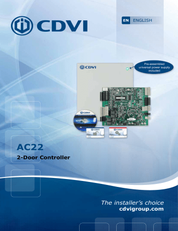 CDVI ATRIUM AC22 Installation Manual | Manualzz