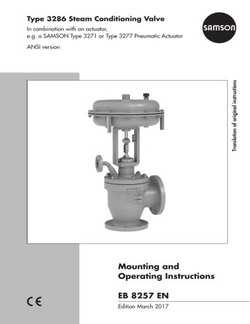 Samson 3286 Mounting And Operating Instructions | Manualzz