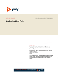 Poly Studio X30 - Setup Sheet, Reference guide, Reference manual