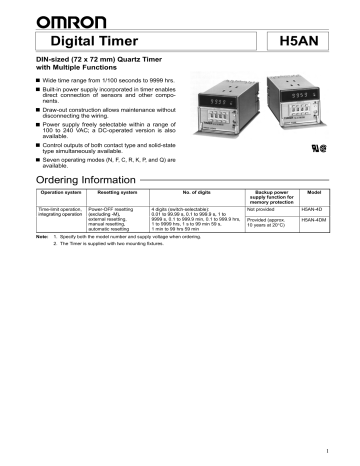 Omron H5AN-4DM Manual | Manualzz