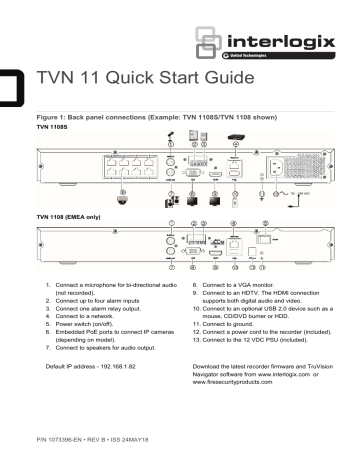 Interlogix TruVision TVN-11 Quick Start Manual | Manualzz