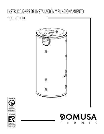 DOMUSA TEKNIK BT DUO 1000 Manual de usuario | Manualzz