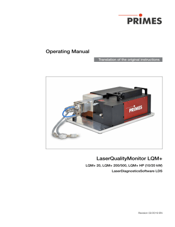 Primes LQM+ 200, LQM+ Series Operating Manual | Manualzz