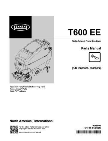 Tennant T600 EE Parts Manual | Manualzz