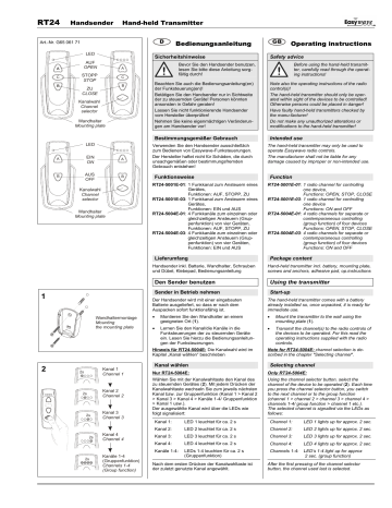 Easywave RT24-5004E-01 Bedienungsanleitung | Manualzz