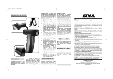 ATMA SP 824 Instrucciones de operación | Manualzz