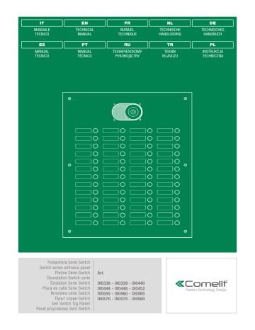Comelit Switch serie Technisches Handbuch | Manualzz