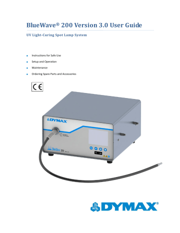 dymax BlueWave 200 User Manual | Manualzz