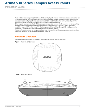 Aruba AP-534, AP-535, APIN0534, APIN0535 Installation guide | Manualzz