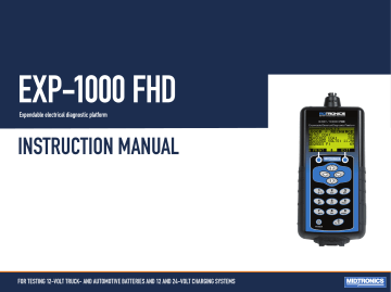 Midtronics EXP-1000 FHD Instruction Manual | Manualzz