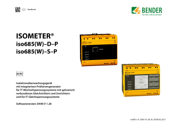 Bender iso685-x-P Bedienungsanleitung | Manualzz