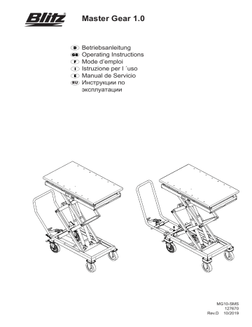 Blitz Master Gear 1.0 Betriebsanleitung | Manualzz