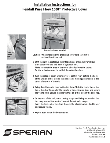 Sperian Fendall Pure Flow 1000 Installation Instructions | Manualzz