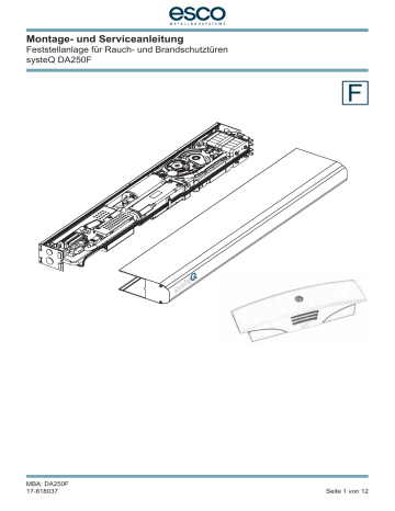 Esco systeQ DA250F Montage- Und Serviceanleitung | Manualzz