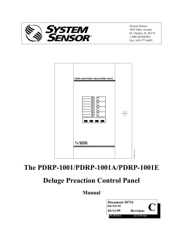 Initiating Device Circuits. System Sensor PDRP-1001 Series, PDRP-1001E ...