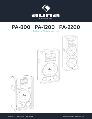 auna 10028137 PA-800 PA Speaker Owner's Manual | Manualzz