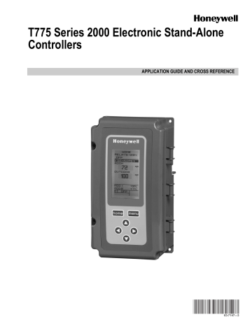 Honeywell T775 Series Application Manual And Cross Reference | Manualzz