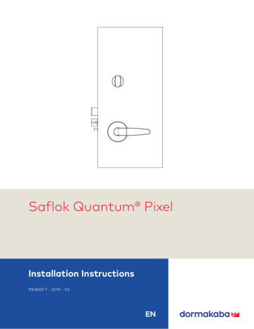 Dormakaba Saflok Quantum Pixel Installation Instructions Manual | Manualzz
