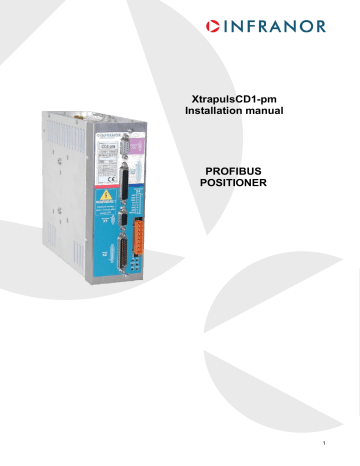 Infranor XtrapulsCD1-pm-400/I Installation Manual | Manualzz