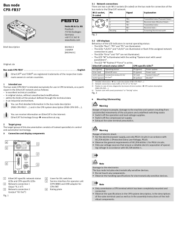 Festo CPX-FB37 Manual | Manualzz
