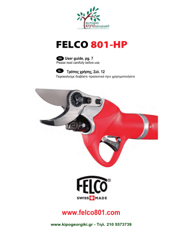 Felco 801-HP User Manual | Manualzz