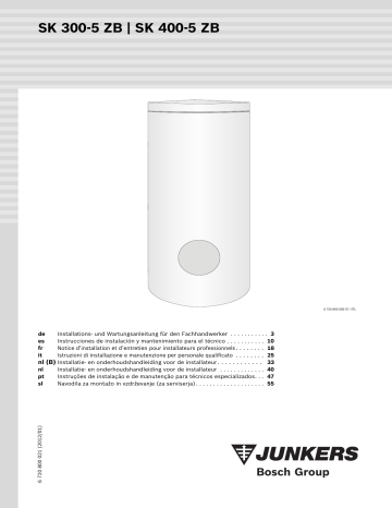 Junkers SK 300-5 ZB Installations- Und Wartungsanleitung | Manualzz