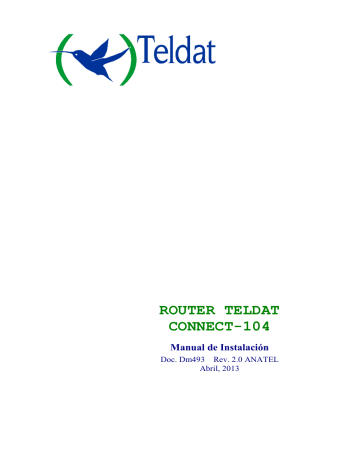 Teldat CONNECT-104 Installation manual | Manualzz