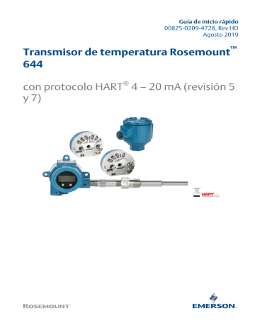 Emerson Rosemount 644 Manual de usuario | Manualzz