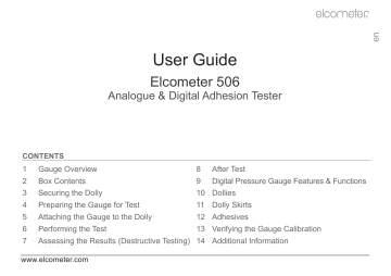 Elcometer 506 User Manual | Manualzz