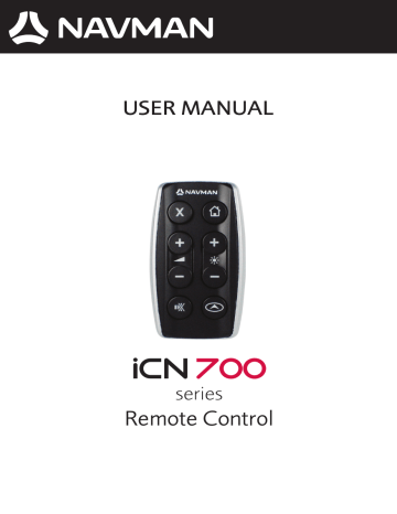 Navman iCN 700 series Remote Control User Manual | Manualzz