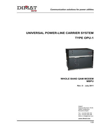 ZIV MBPU User Manual | Manualzz