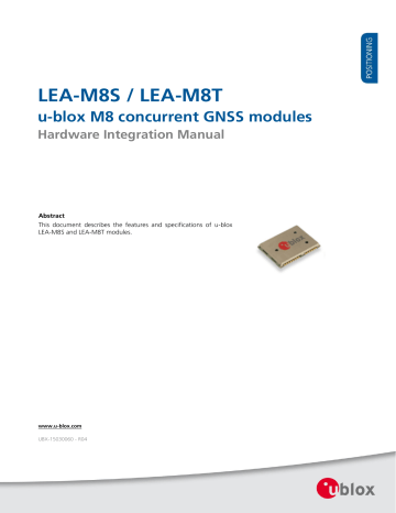 Ublox LEA-M8T Hardware Integration Manual | Manualzz