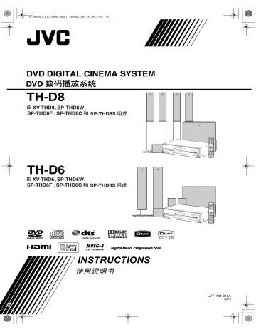 JVC TH-D6 Home Cinema System User Manual | Manualzz