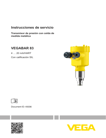 Vega VEGABAR 81 Manual de usuario | Manualzz