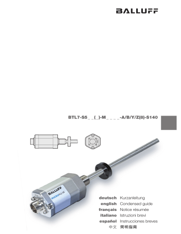 Balluff BTL7-S5 B-M Series Condensed Manual | Manualzz