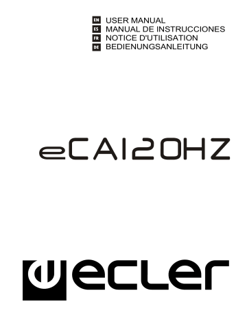 Ecler eCA120, eCA120HZ Manual De Instrucciones | Manualzz