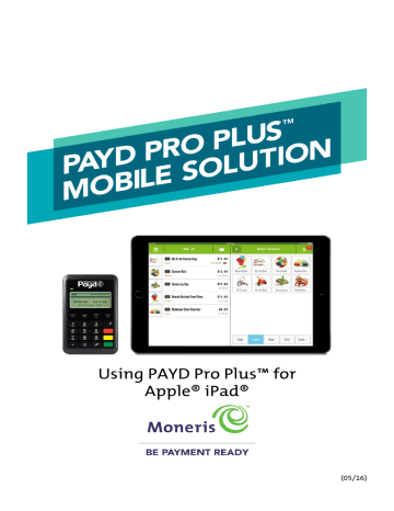 Moneris PAYD Pro Plus User Manual | Manualzz
