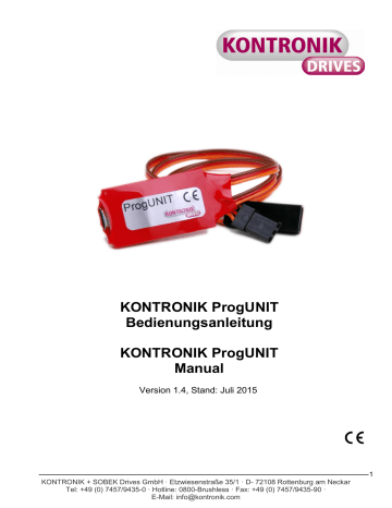 KONTRONIK ProgUNIT Manual | Manualzz