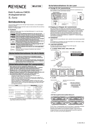 Keyence IL-030 - instruction manual, Operating manual