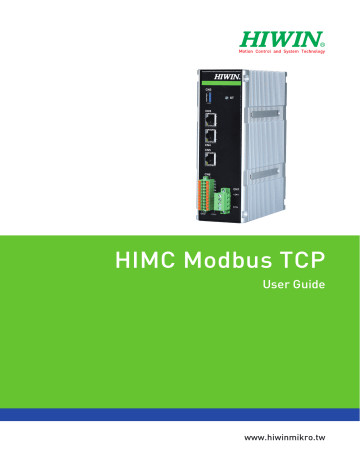 Hiwin HIMC Modbus TCP User Manual | Manualzz